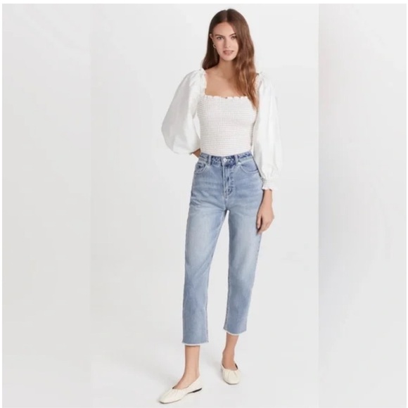 Something Navy | Jeans | Nwt Something Navy Straight Leg Mom Jean Light ...